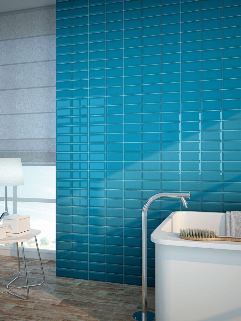 Serie Bisel | Azulejo tipo metro en formato 7,5x15 biselado.