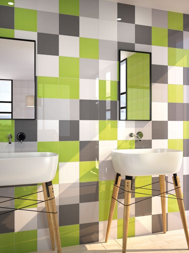 Serie Carpio | Azulejo de Pasta Roja, 20x20 Colores Mate y Brillo