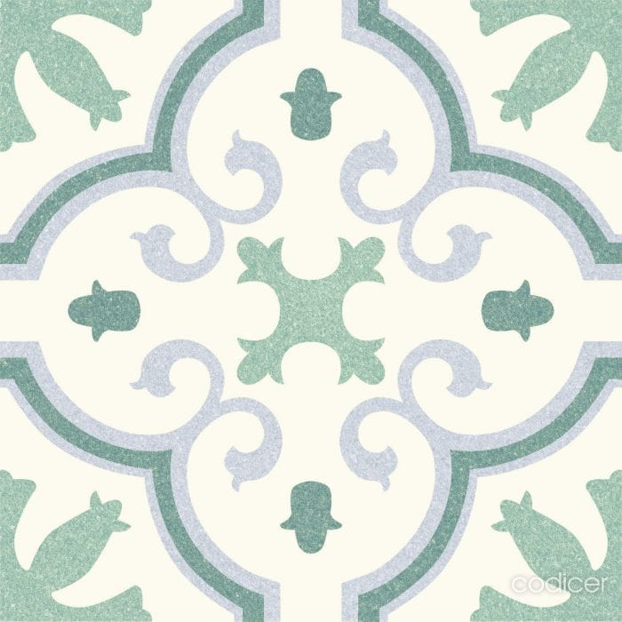 Serie Riviera- Hidraúlico Azulejo porcelánico con acabado mate