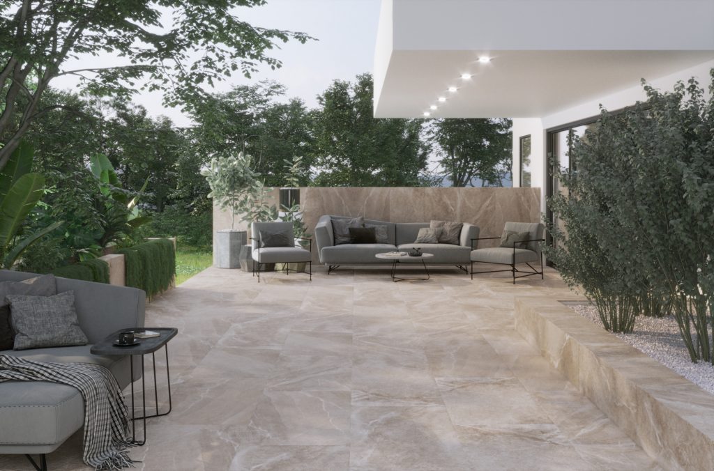 Serie BODO, azulejo porcelánico imitación piedra.