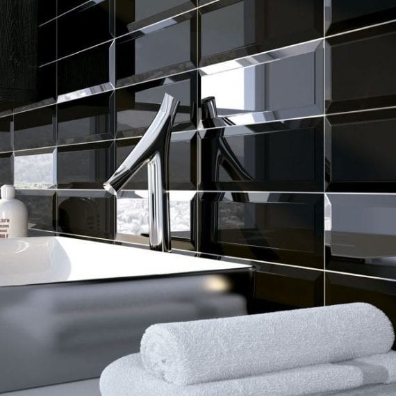 Serie BISEL 10x30 , Azulejo tipo metro en formato 10x30 biselado