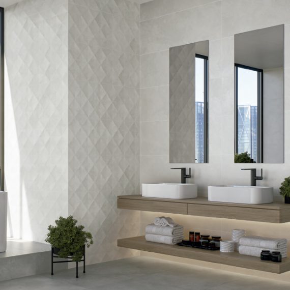 Serie ROHE | Azulejo imitación cemento porcelánico