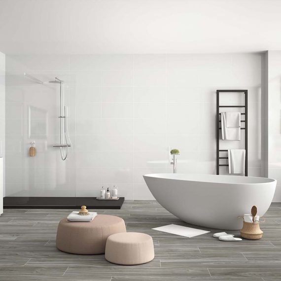 Azulejo BLANCO liso en varios formatos, azulejo para baño y cocina